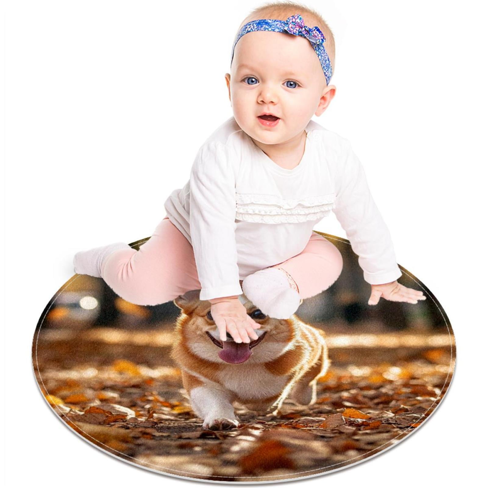 Simple circular carpet, bedroom dressing table, children's room ...