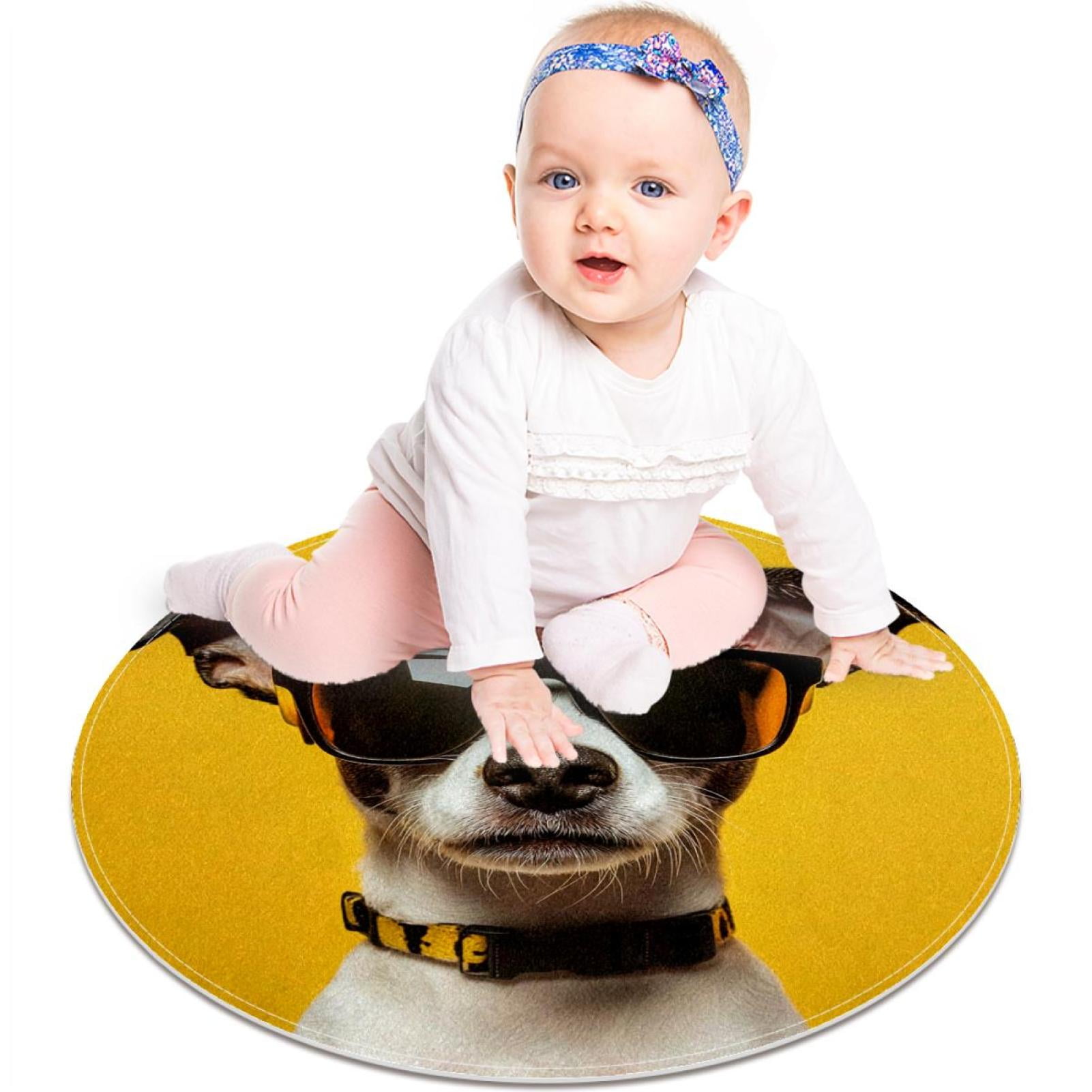 Simple circular carpet, bedroom dressing table, children's room ...