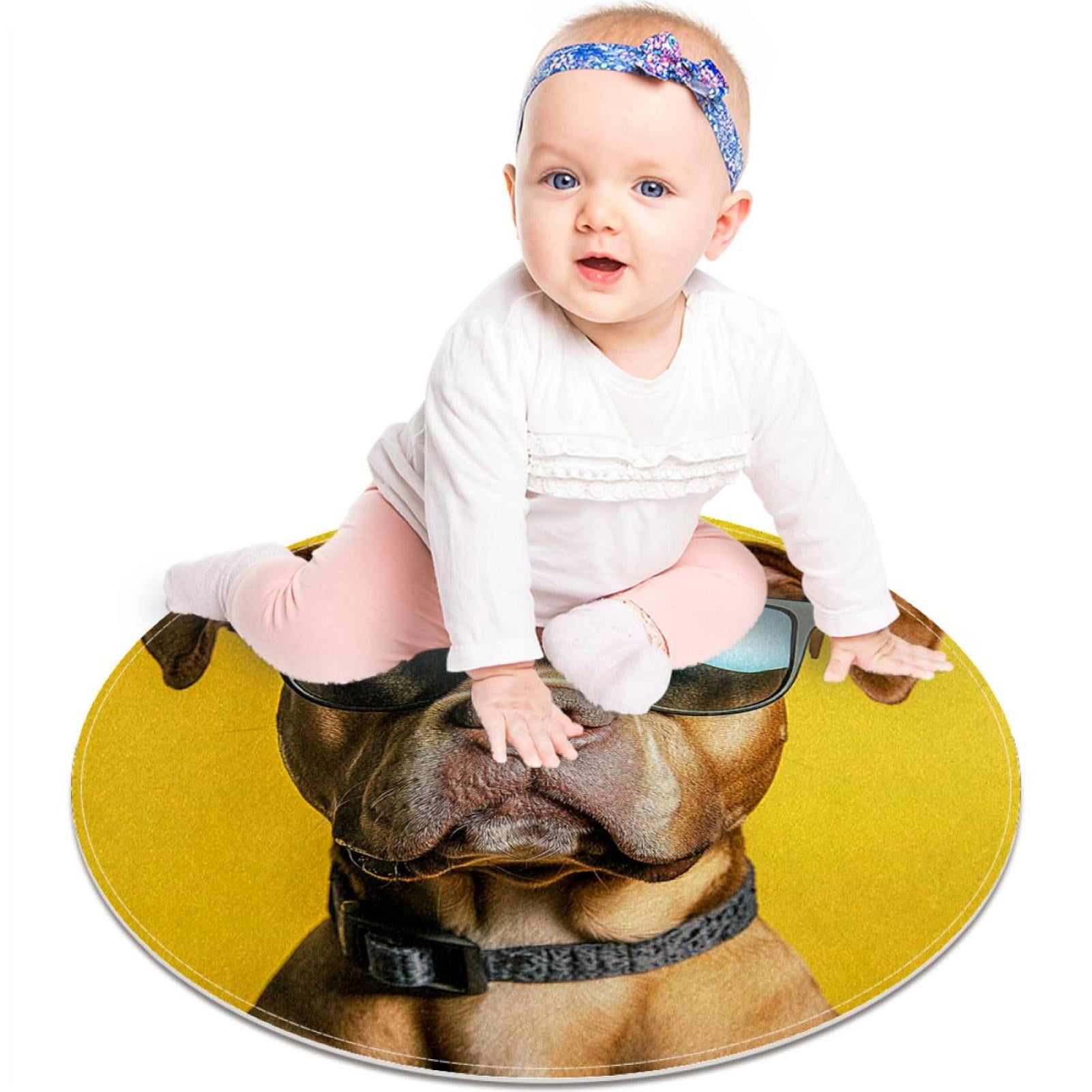 Simple circular carpet, bedroom dressing table, children's room ...