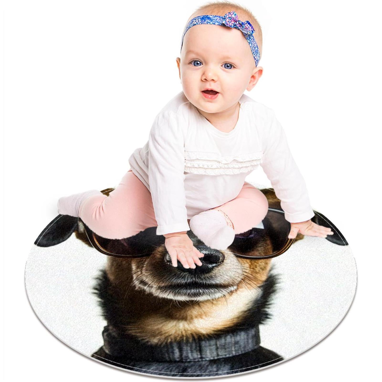 Simple circular carpet, bedroom dressing table, children's room ...