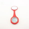 Simple electronic chest watch for nurses luminous silicone digital pin ...