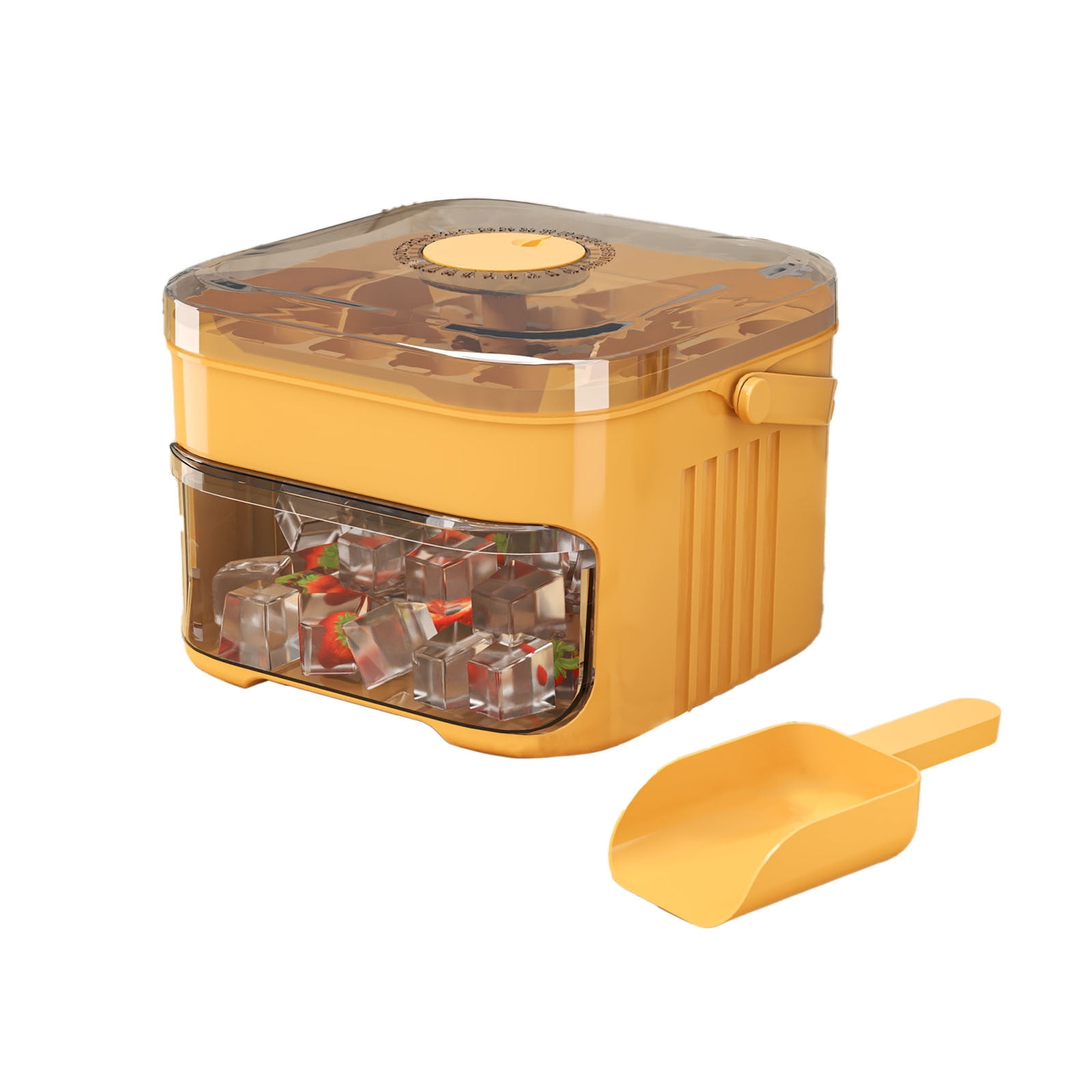 Simple ice maker ice cube molds and cans with spatulas and reusable ...