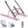 Simple laptop stand with six adjustable heights. The pink laptop stand ...