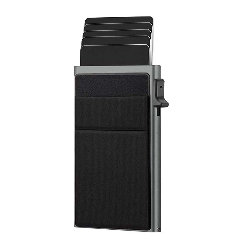 Simple and stylish metal card wallet, ultra-thin and lightweight ...