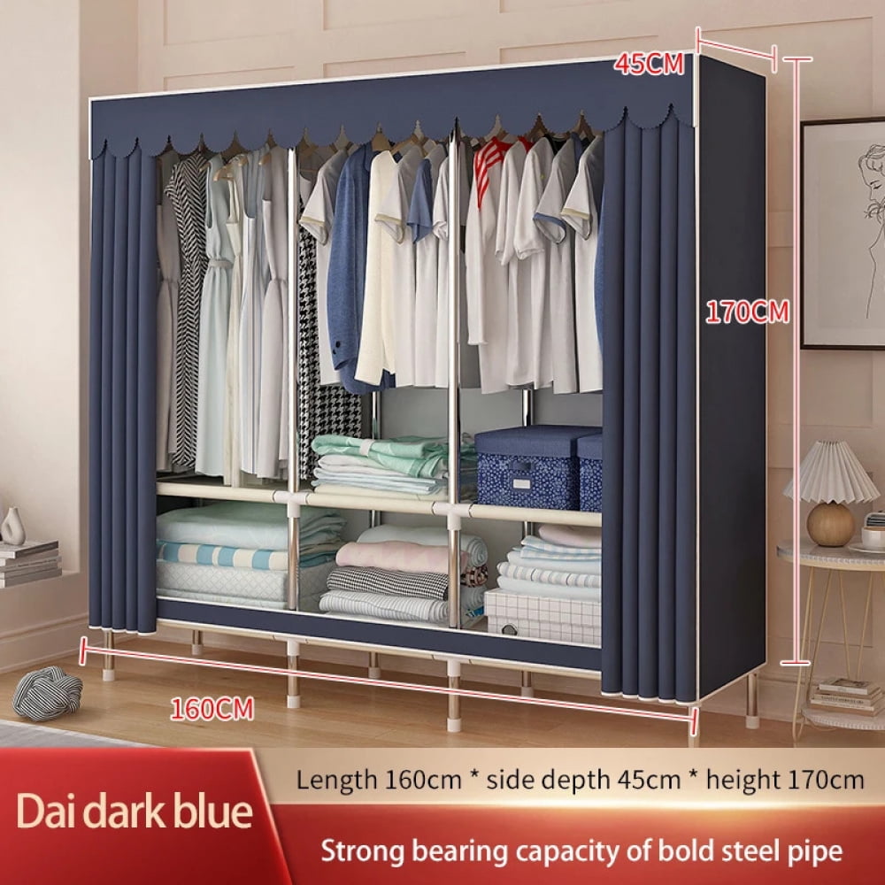 Simple wardrobe assembly fabric cabinet - Walmart.com