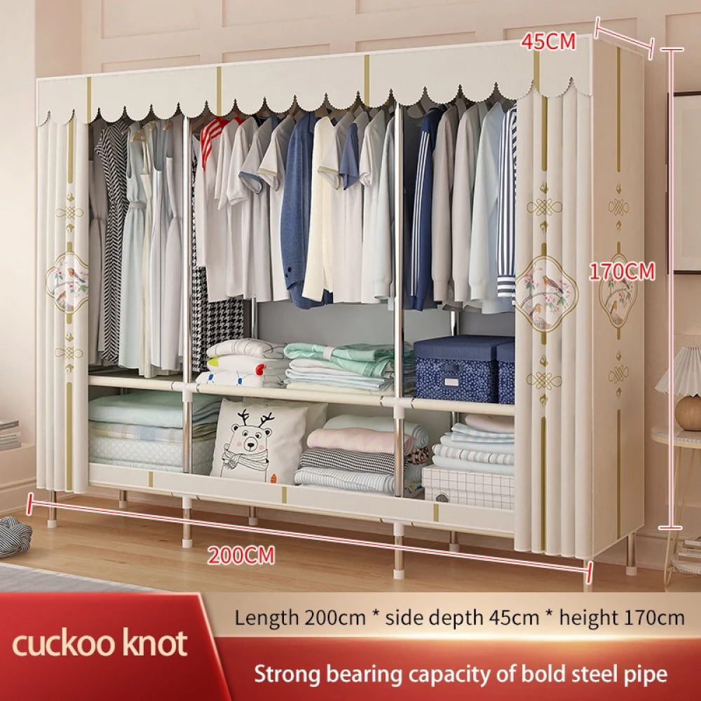 Simple wardrobe assembly fabric cabinet - Walmart.com