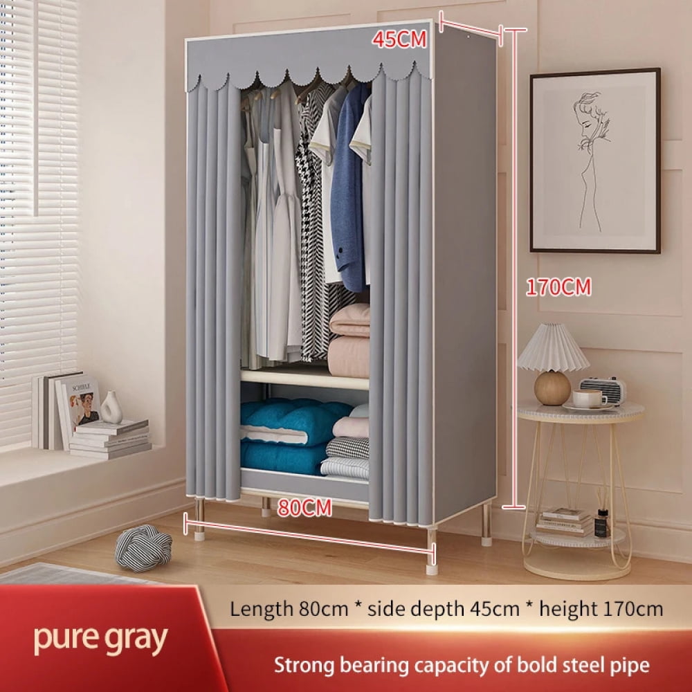 Simple wardrobe assembly fabric cabinet - Walmart.com