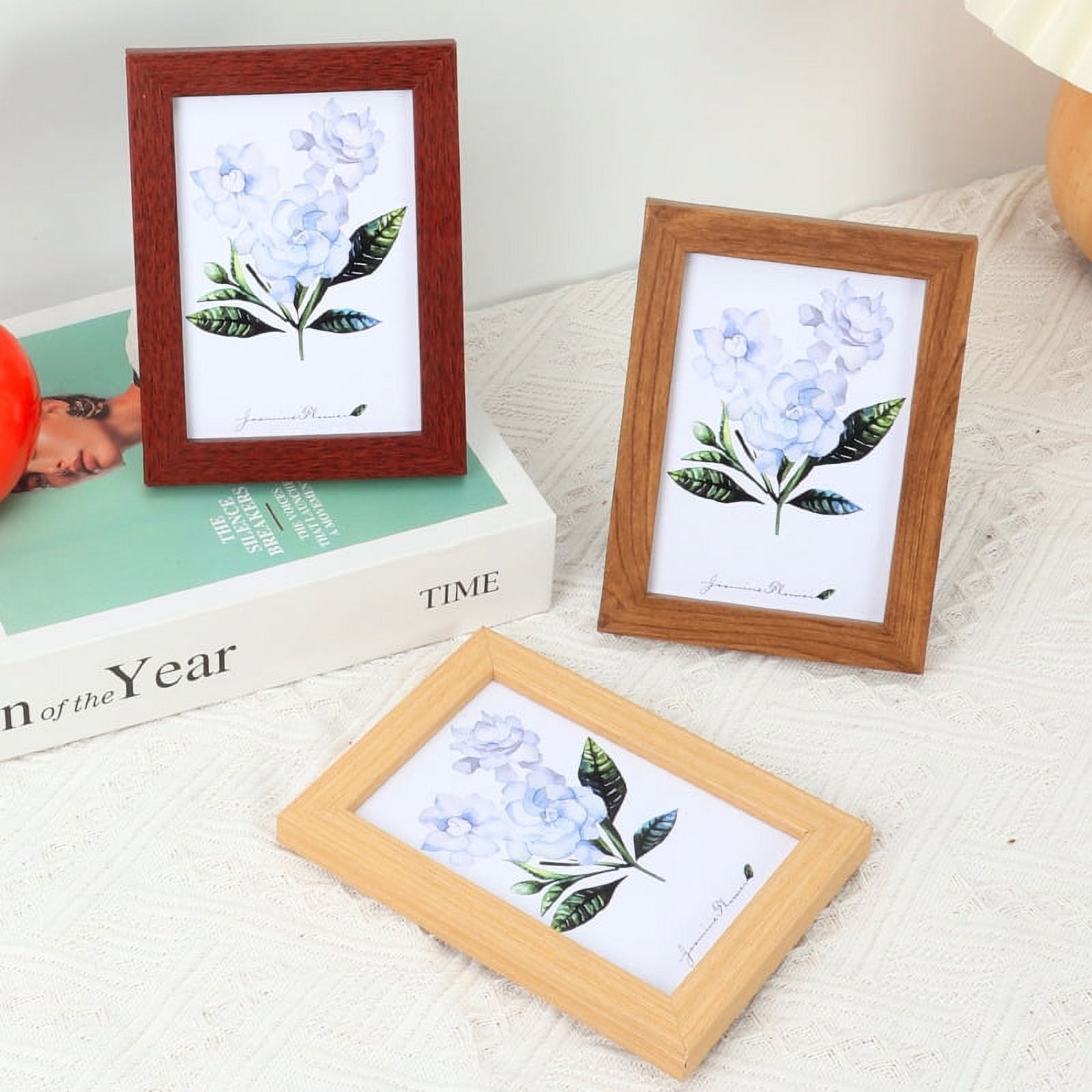 Simple wooden photo frame table 5 inch 6 inch 7 inch 8 inch 10 inch A4 ...