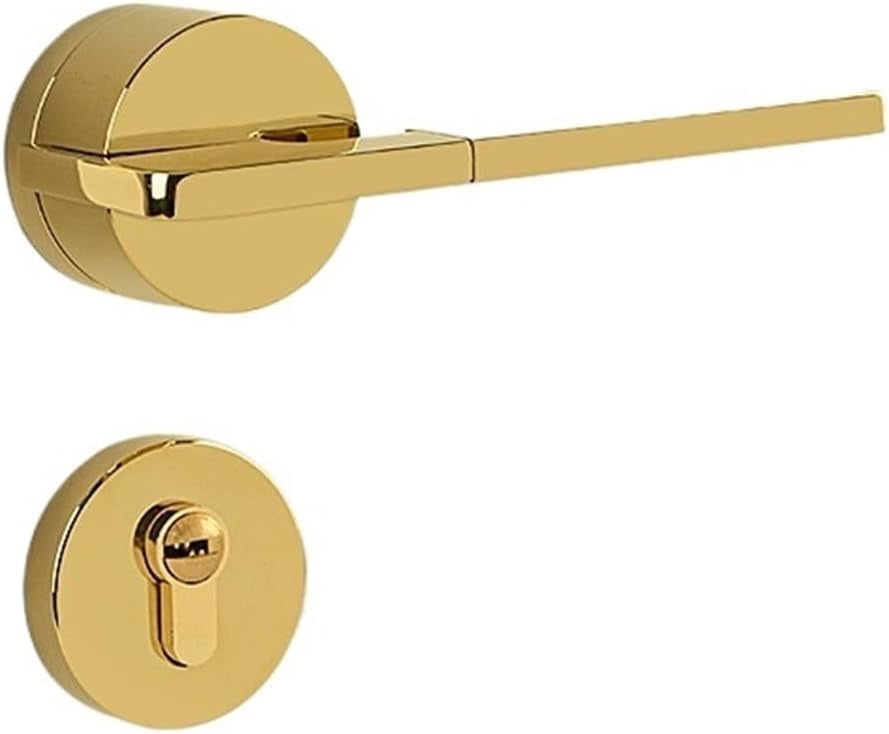 Simple zinc Alloy Door Lock Indoor Door Handle Split Magnetic Silent ...