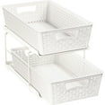 SimpleHouseware 2 Tier Plastic Organizer: Kitchen Cabinet & Bathroom ...