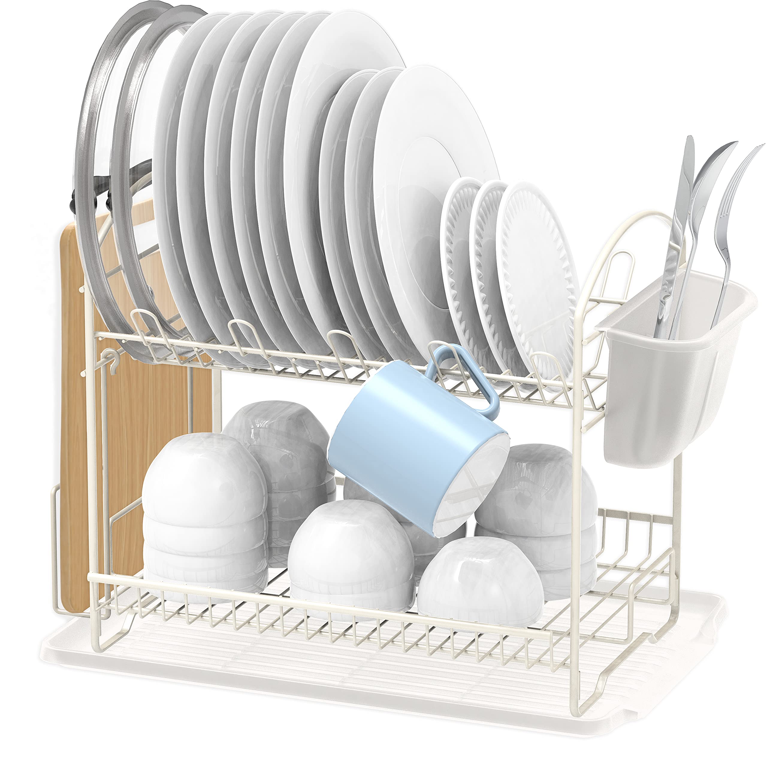 Naturnic Simple Dish Rack, White - Walmart.com