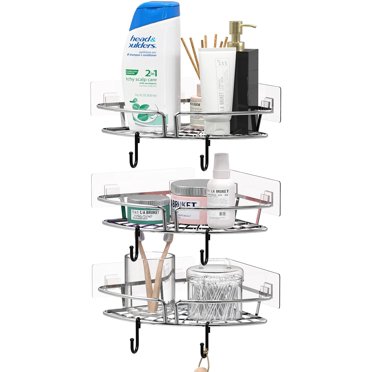 Cfowner Corner Shower Caddy, 3 Tier Corner Shower Shelf Waterproof for ...