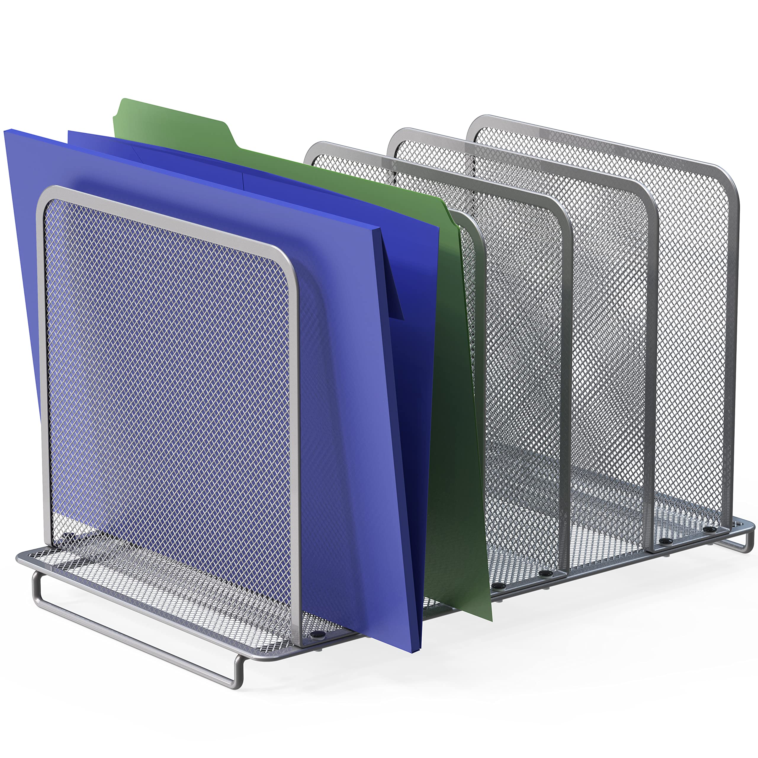 Staples Metal Incline Desktop File Sorter 8 Compartments Black 10855 ...