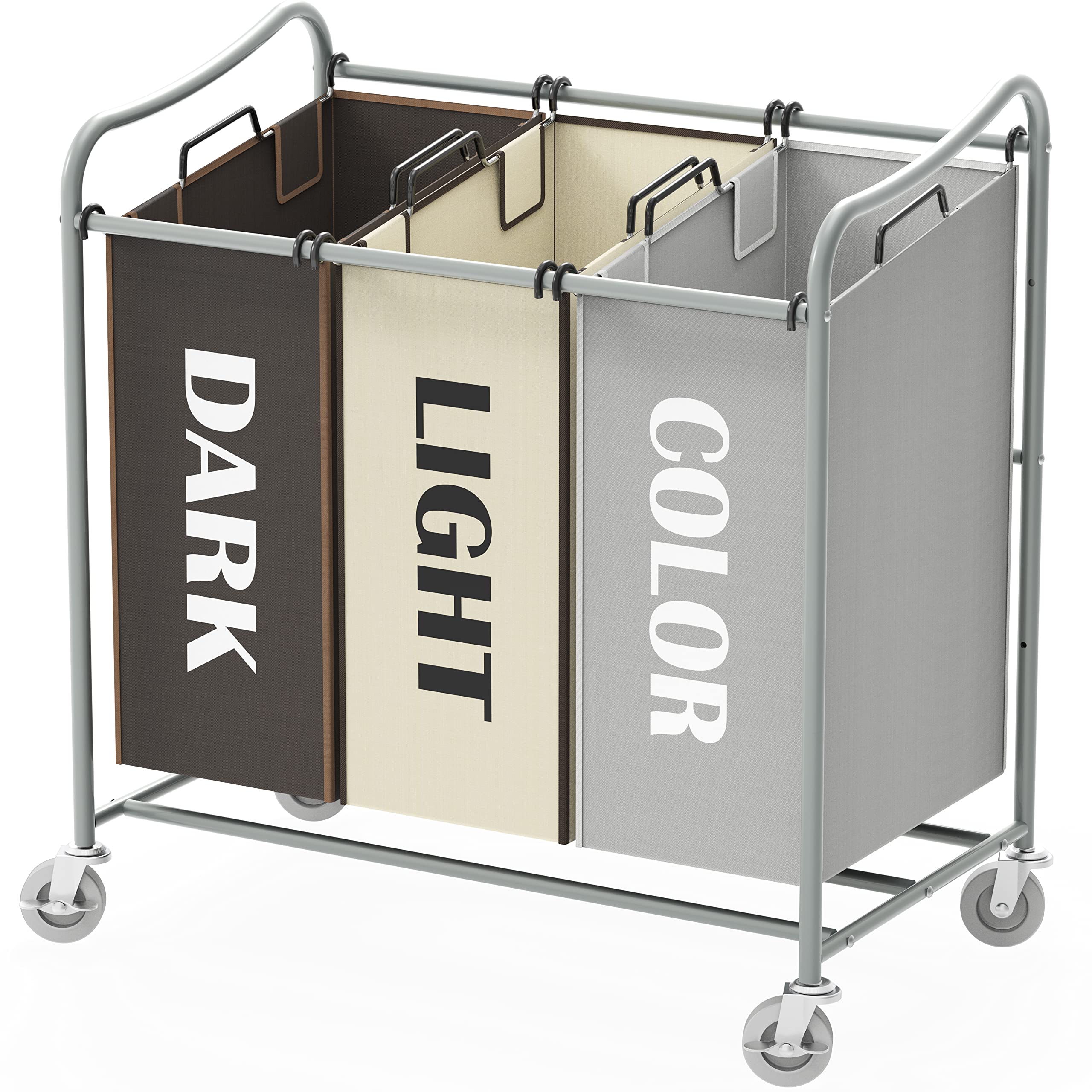 Better Homes & Gardens Oversized 3 Bag Wheeled Laundry Sorter - Walmart.com