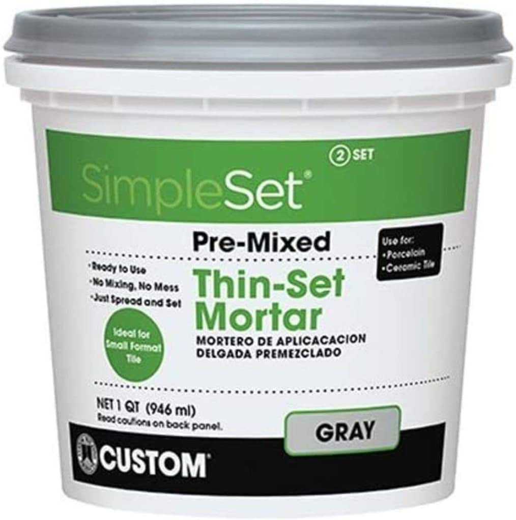 SimpleSet Pre-Mixed Thin-Set Mortar 1 QT - Walmart.com