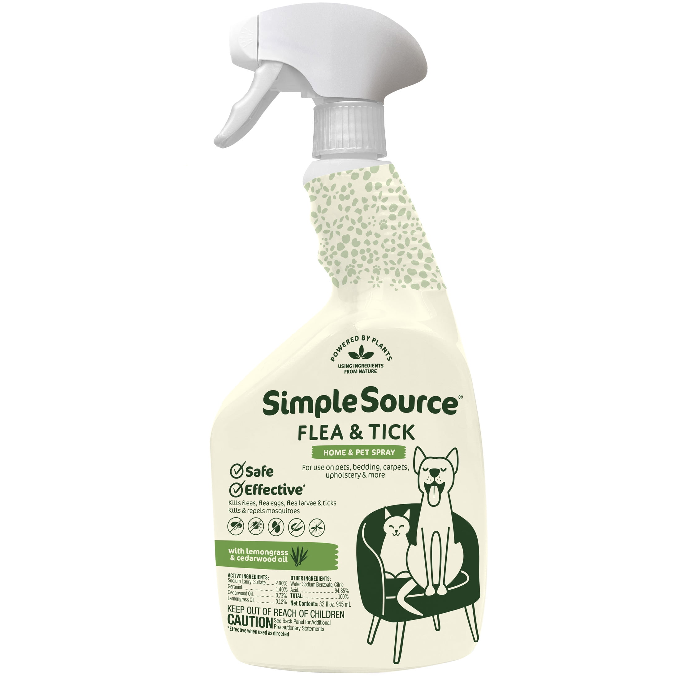 SimpleSource® Flea & Tick Home & Pet Spray, Kills Fleas, Flea Eggs ...