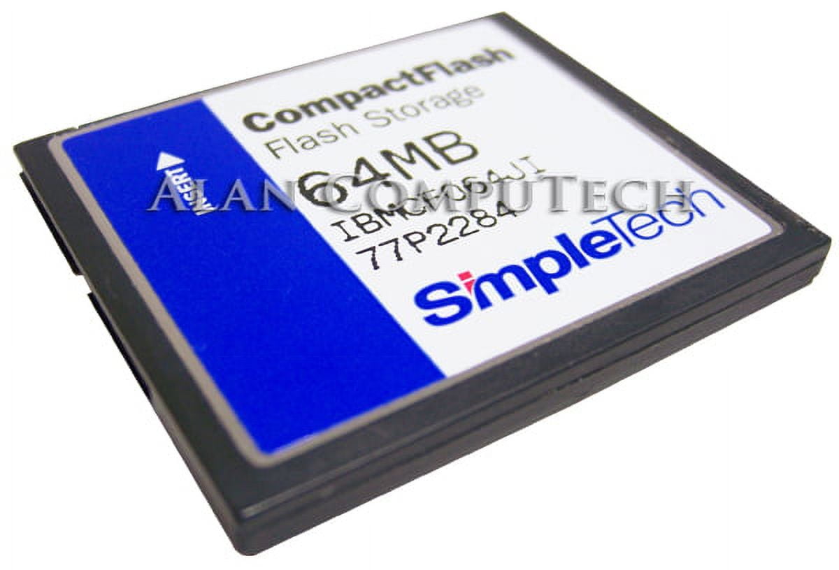 SimpleTech 64MB 77P2284 CompactFlash Card IBMCF064JI 00-01186-0A4I ...
