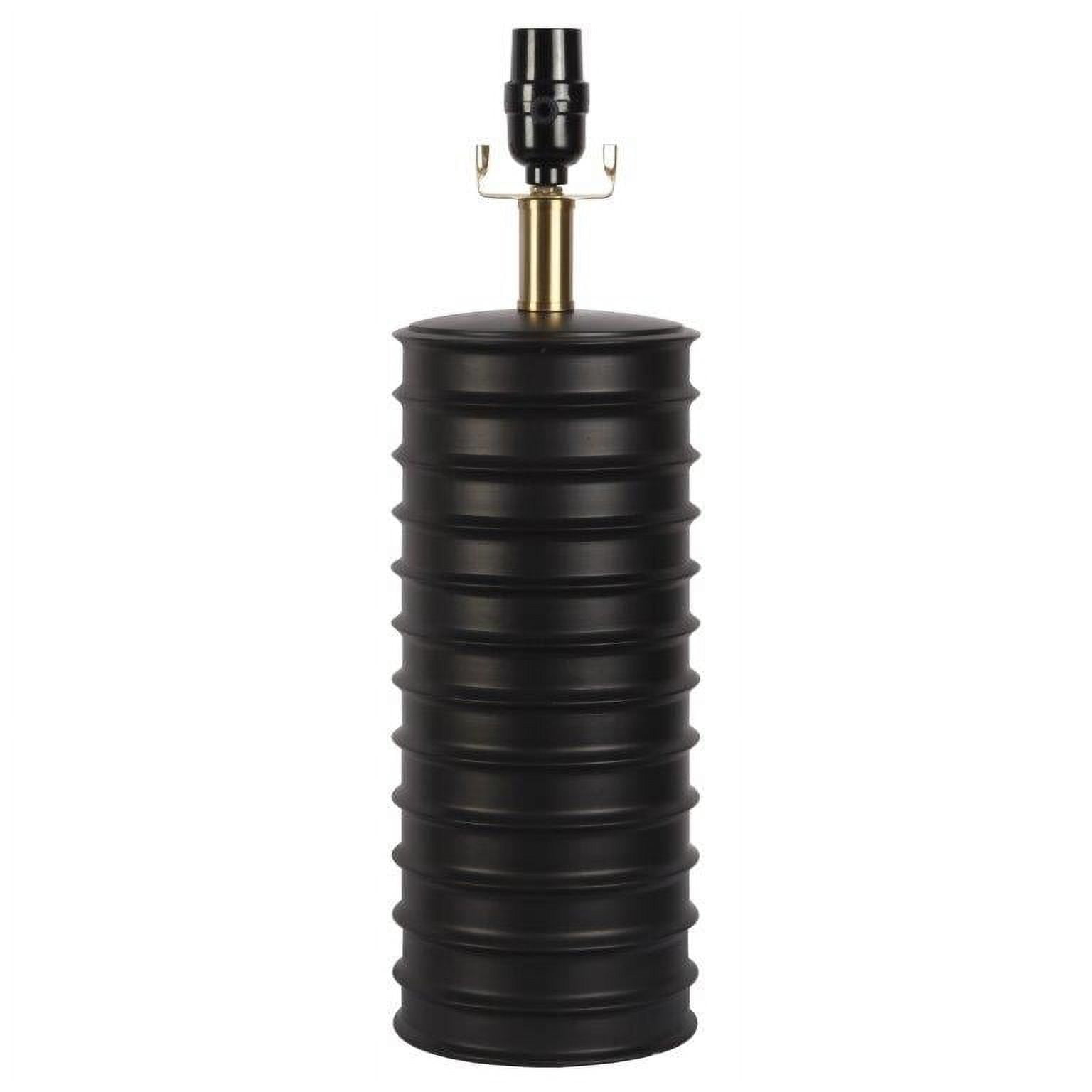 Free Shipping! Simplee Adesso 18in Black Polyresin Column Table Lamp ...
