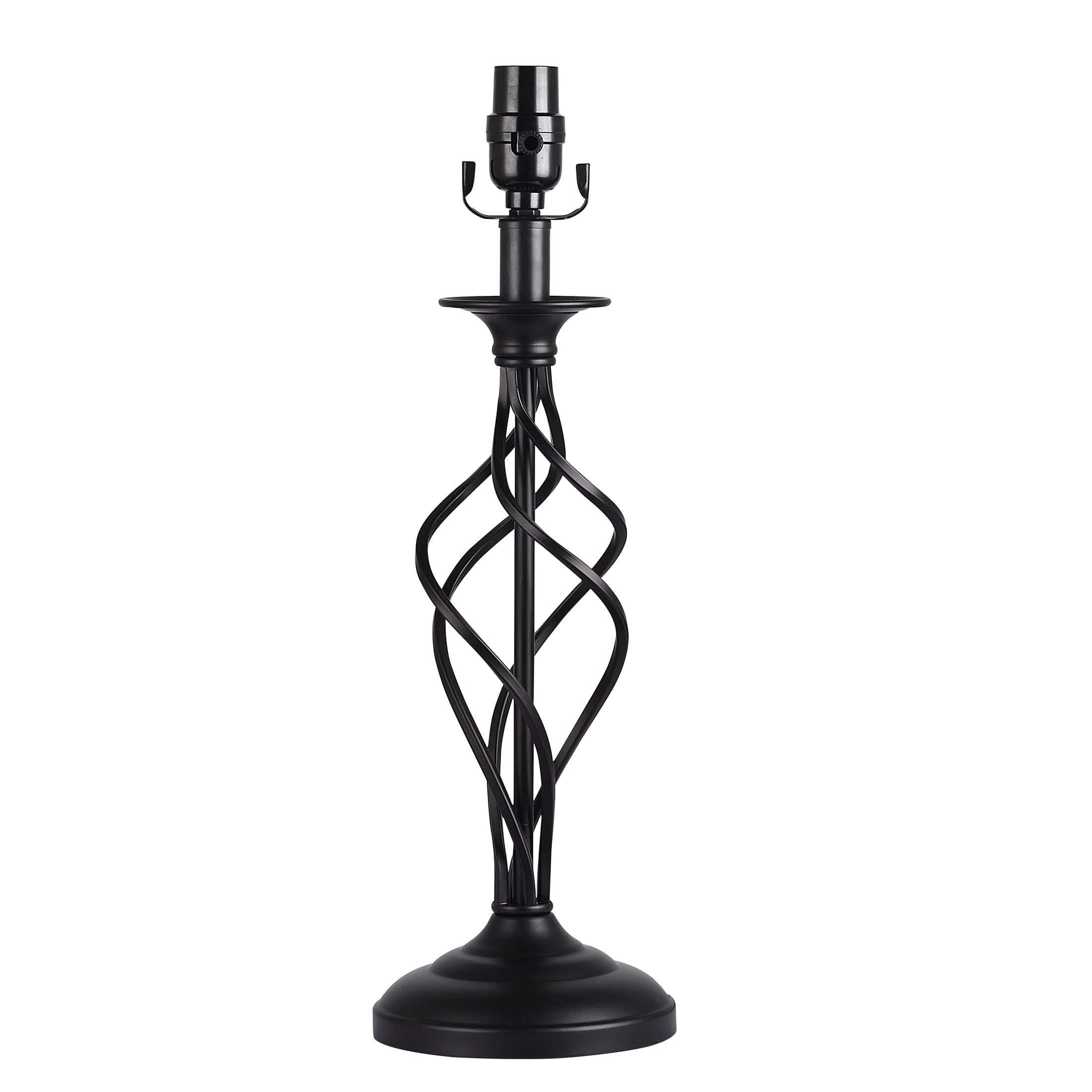 Better Homes & Gardens,19" Height, 1 Light, Cage Table Lamp Base, Black ...