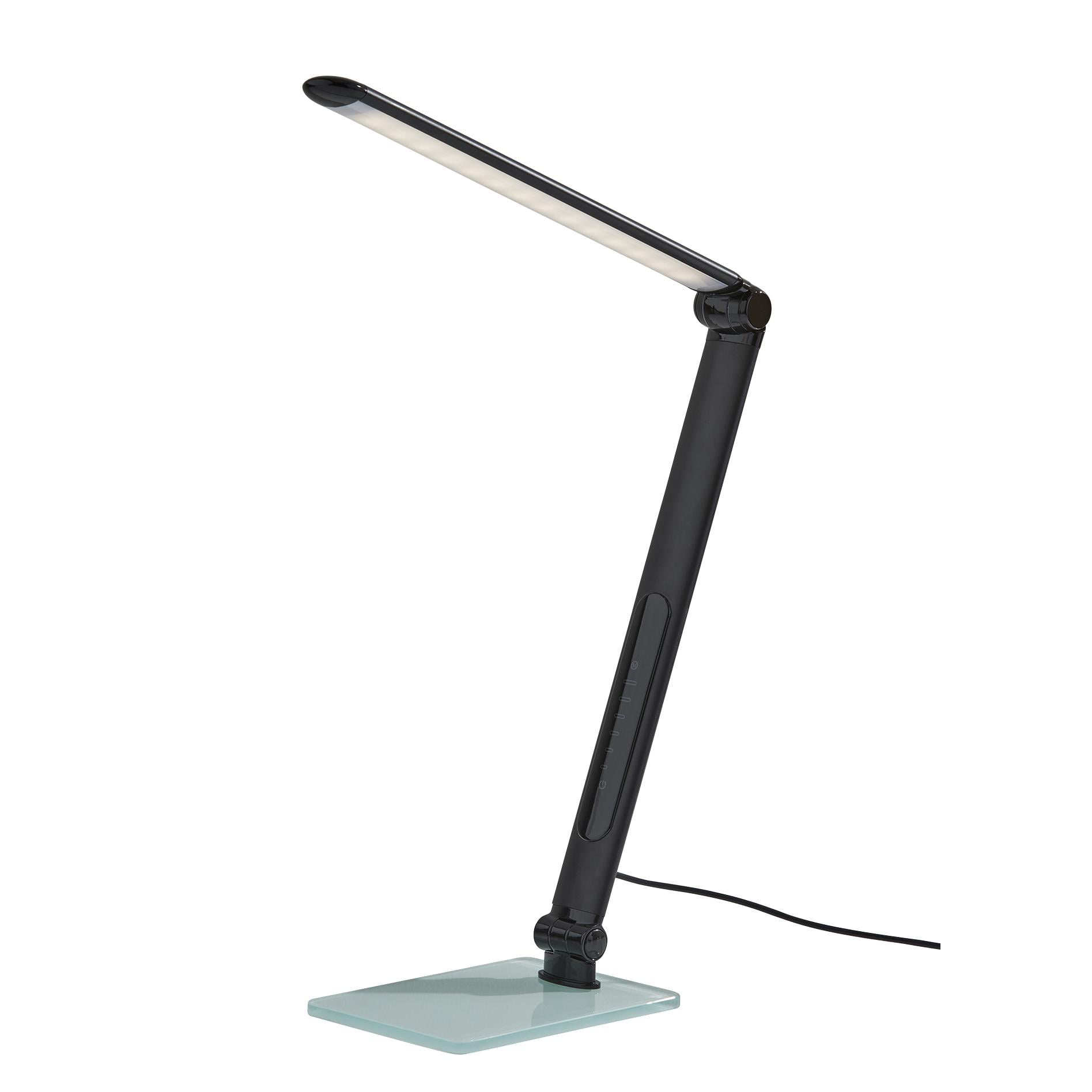 Simplee Adesso Douglas LED Multi-Function Desk Lamp, Matte Black with ...
