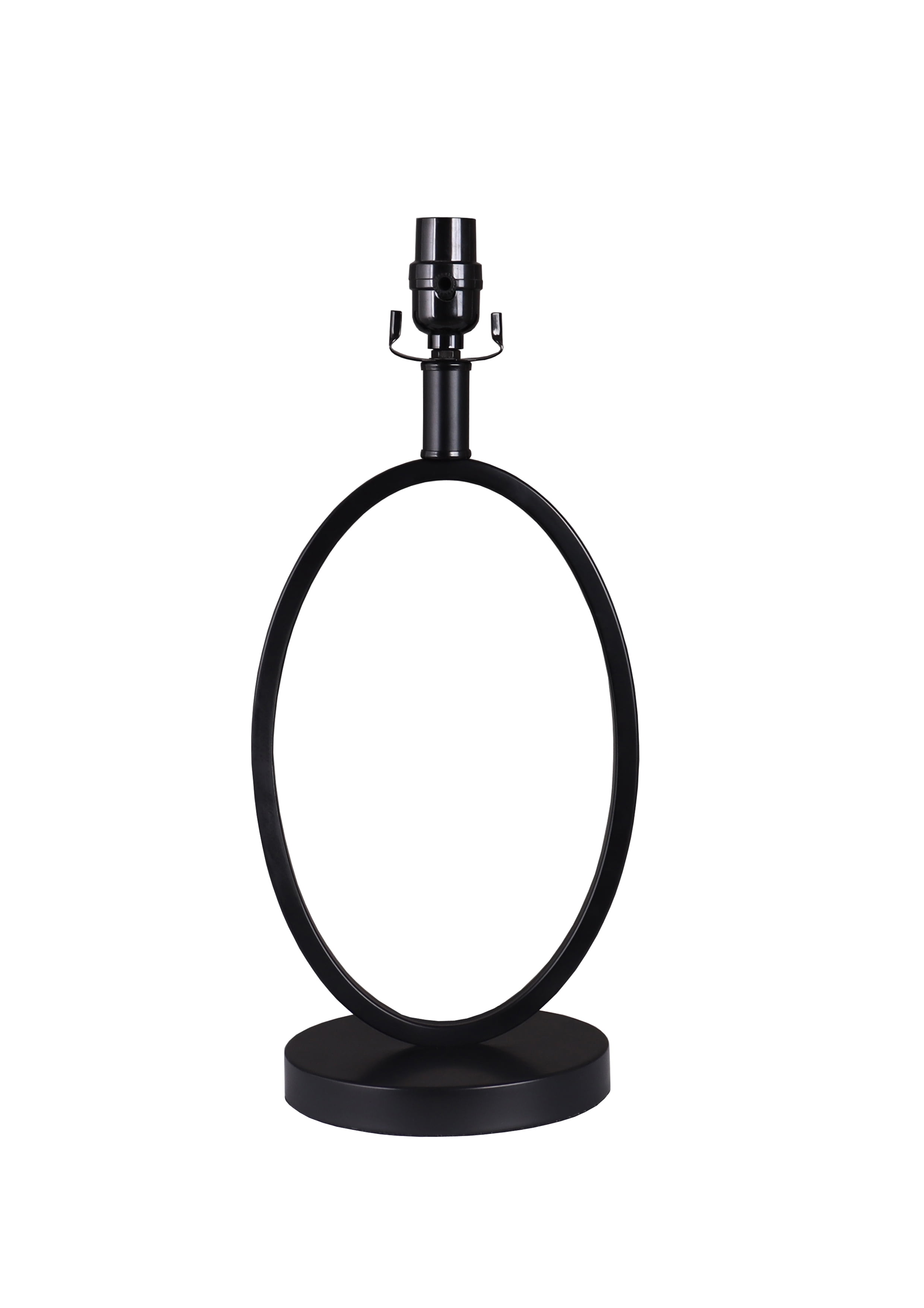 Simplee Adesso Modern Open Circle Black Metal Table Lamp Base 19in ...