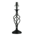 Simplee Adesso 19" Height Black Metal Cage Table Lamp Base ...