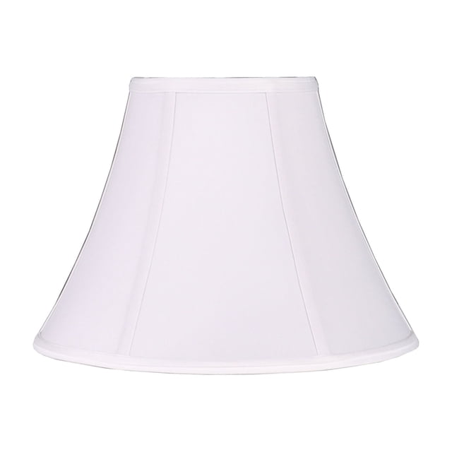 Simplee Adesso White Fabric Bell Softback Lamp Shade, 7"Dx15"Dx11"H ...