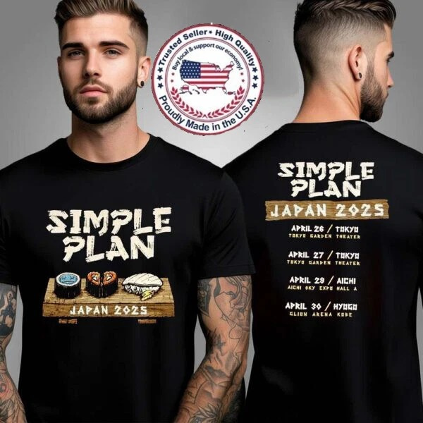 Simpleeee Cute Plan Japan Tour 2025 Schedule Two Sided Unisex T-Shirt ...