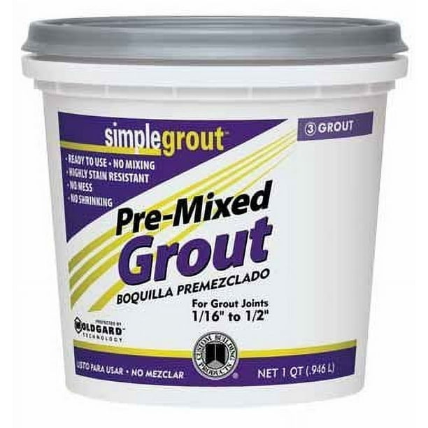 Simplegrout Pre-Mixed Grout Haystack Qt - Walmart Business Supplies