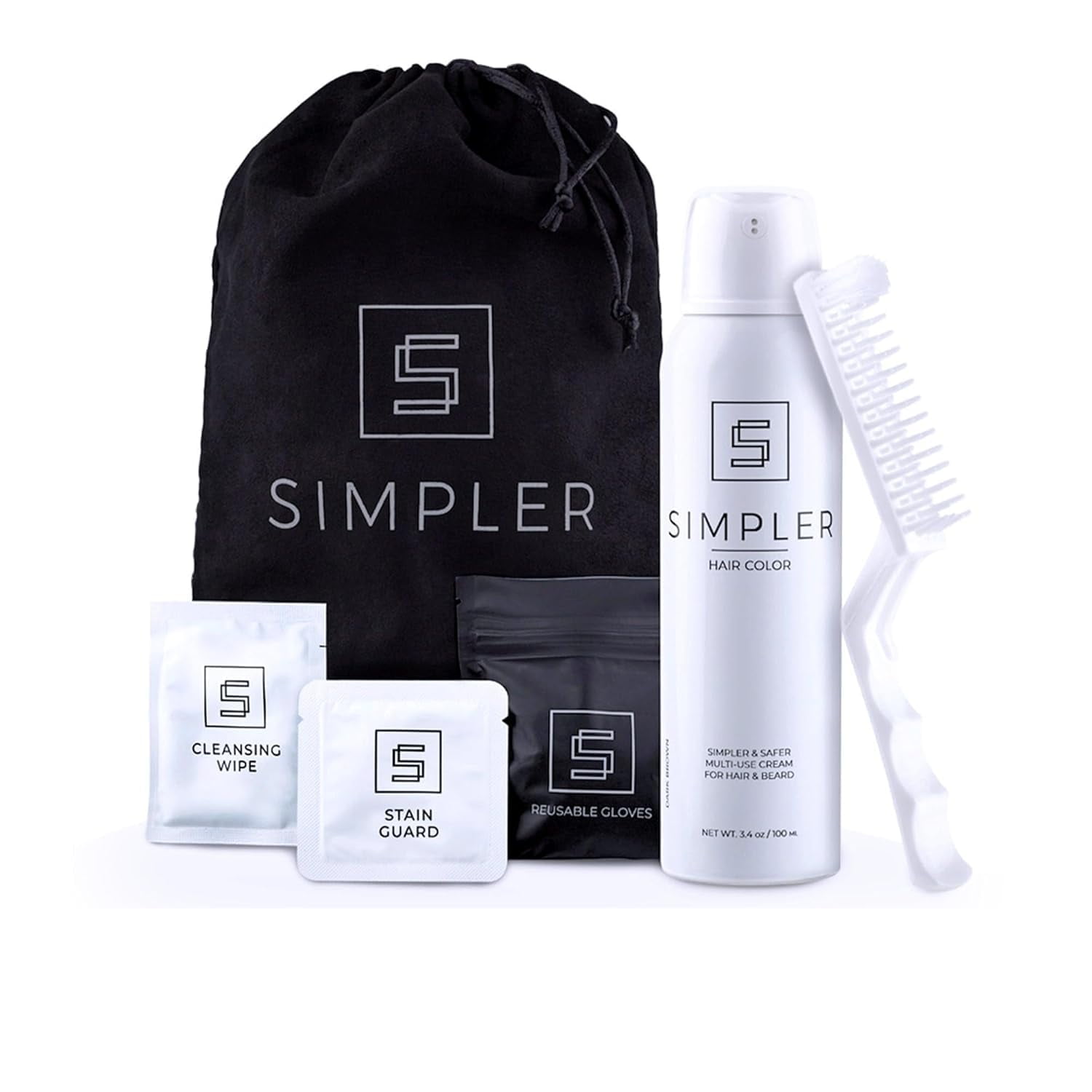 Simpler Hair Color for JKF25 Men Kit for Full Gray Coverage - Medium ...