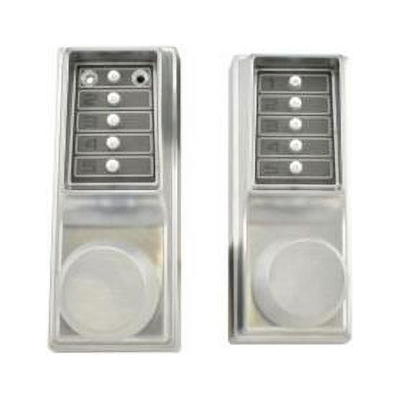 Simplex 2.75 in. Backset Back to Back Mechanical Pushbutton Lock ...