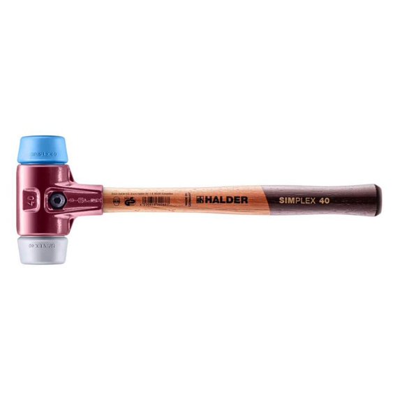 Simplex 40 22 oz. Mallet with Soft Blue Rubber and Grey Rubber Inserts ...