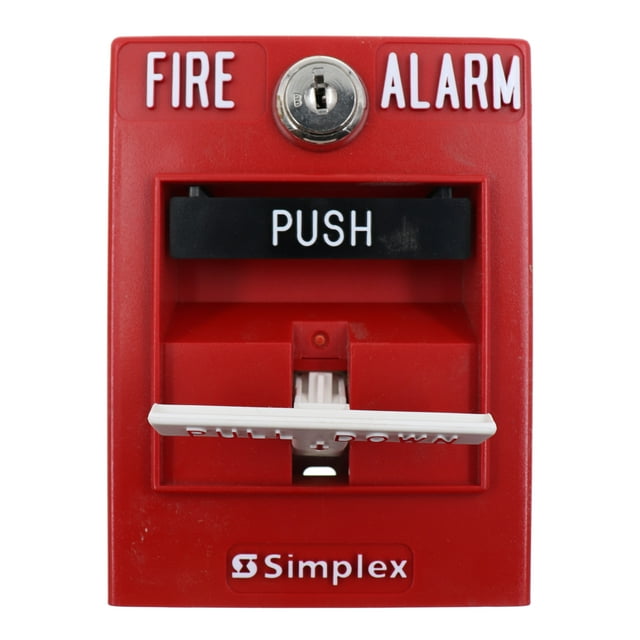 Simplex 4099-9003 Addressable Manual Pull Station, Red - Walmart.com