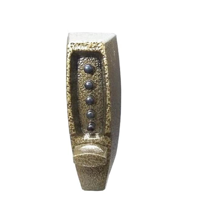Simplex 7102-GV Pushbutton Deadbolt Keyless Lock - Gold Vein - Walmart.com