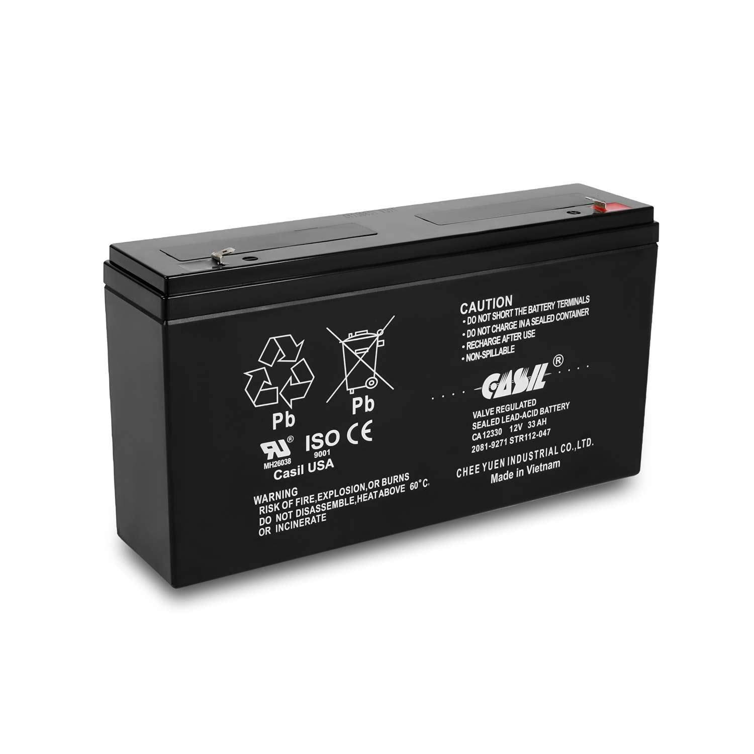 Simplex Grinnell Casil 12V 33Ah F2 Terminal Replacement Battery ...