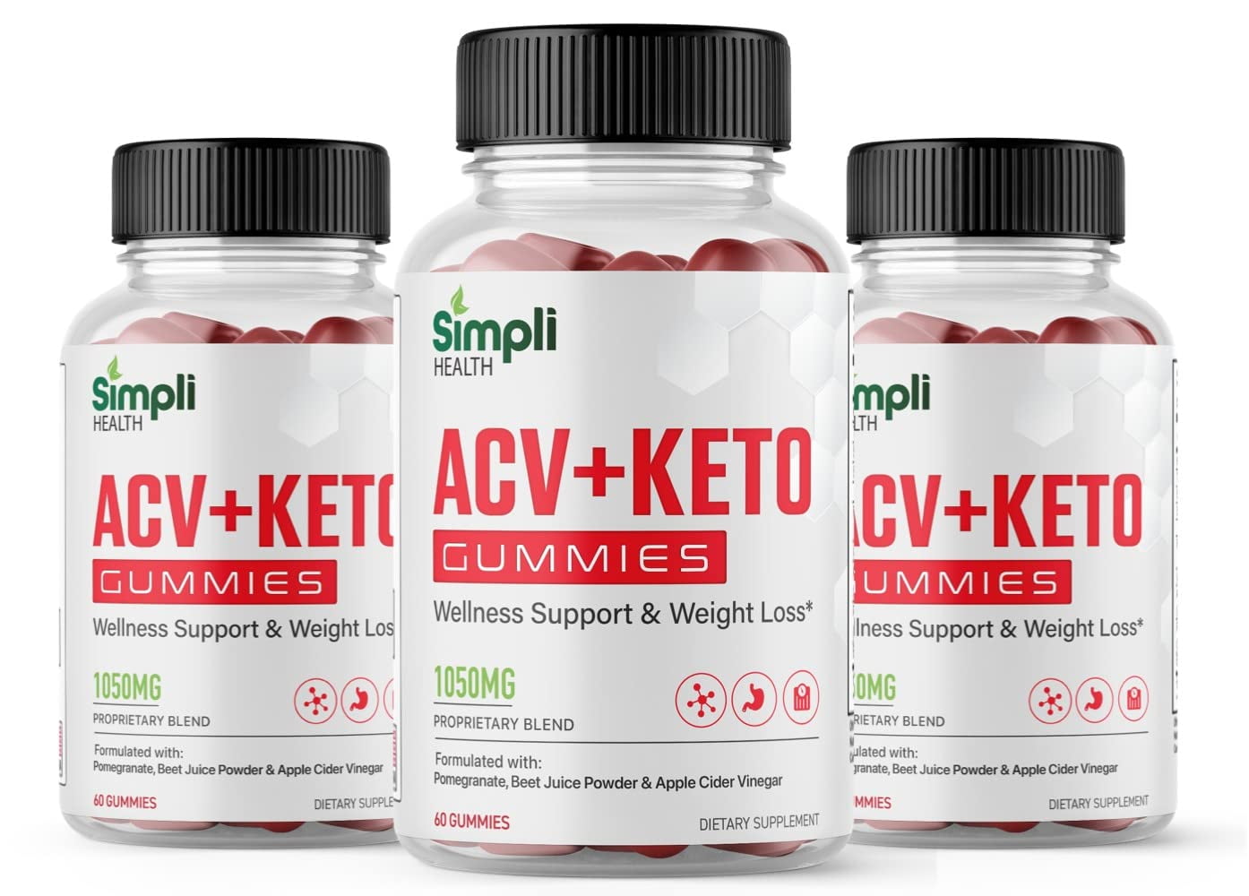 Simpli ACV Ketos Gummies, ACV Ketos SimpliHealth Gummies, 180 Count ...