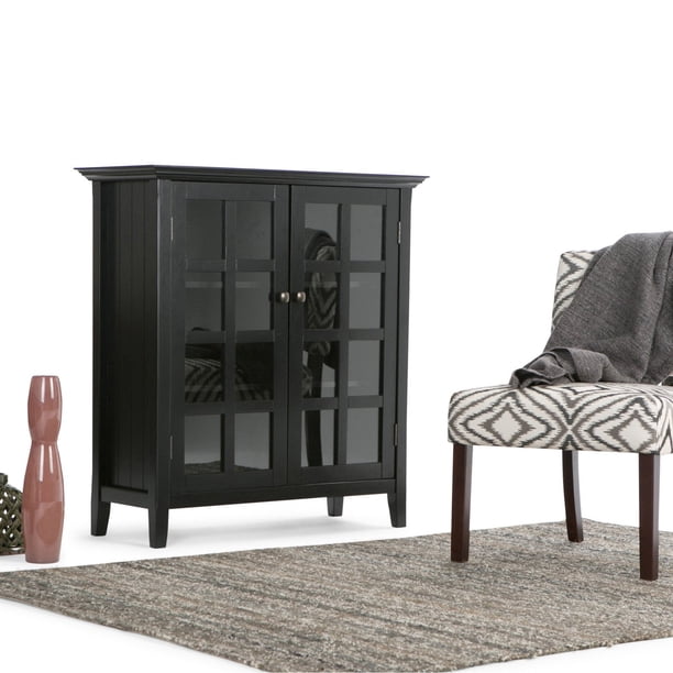Simpli Home Acadian Medium Storage Media Cabinet - Walmart Business ...