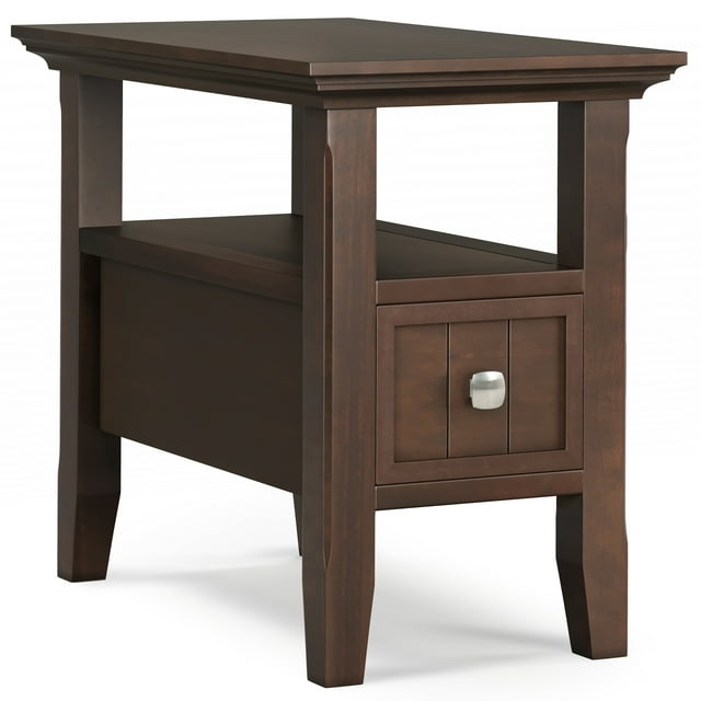 Simpli Home Acadian SOLID WOOD 14 inch Wide Rectangle Transitional ...