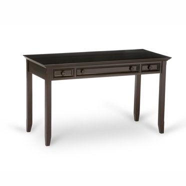 Simpli Home Hollander Modern 60 in. Computer Desk with Writing Storage ...