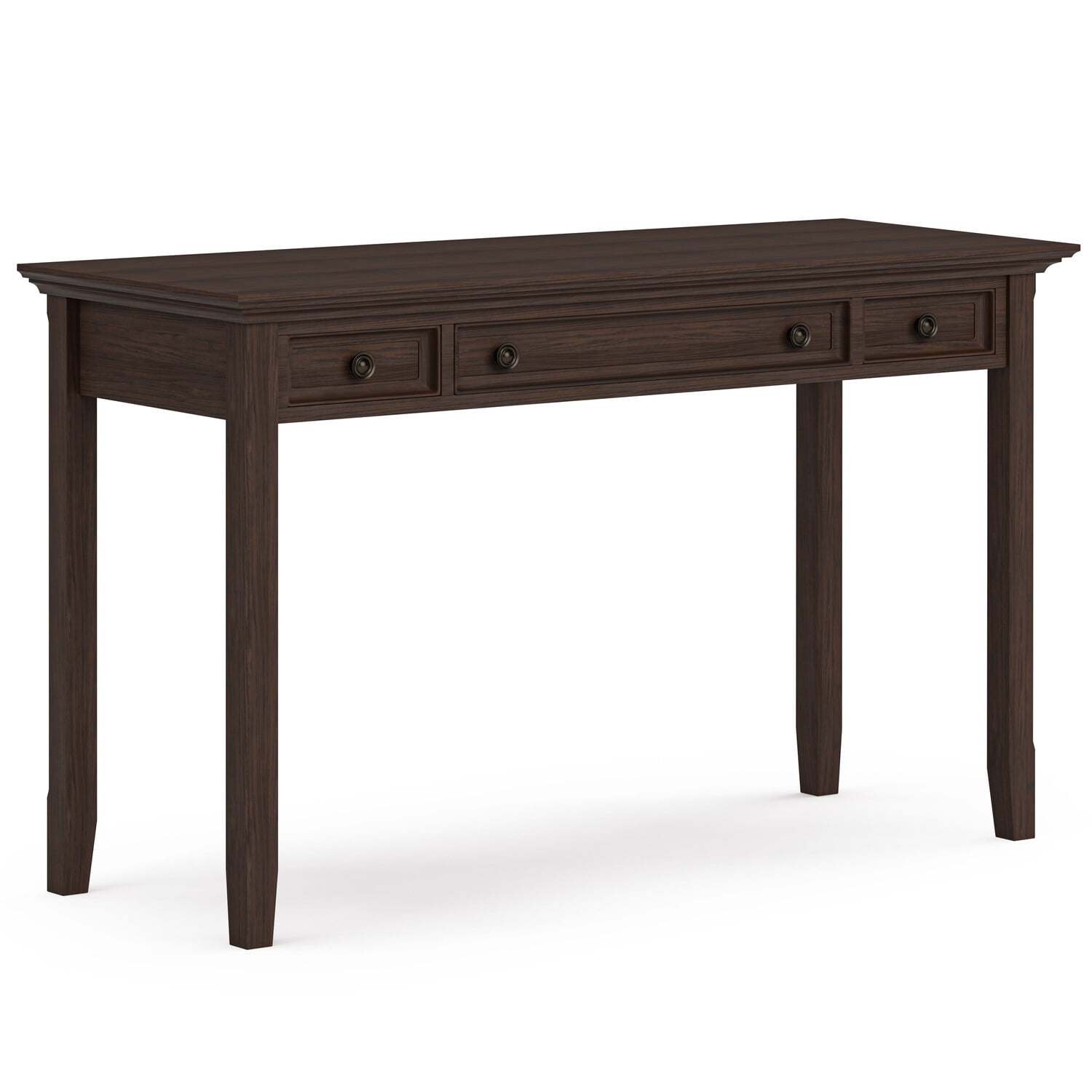 Simpli Home Amherst Solid Wood Transitional 54 inch Wide Desk in ...