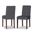 Simpli Home Andover Parson Dining Chair (Set of 2) in Slate Grey ...