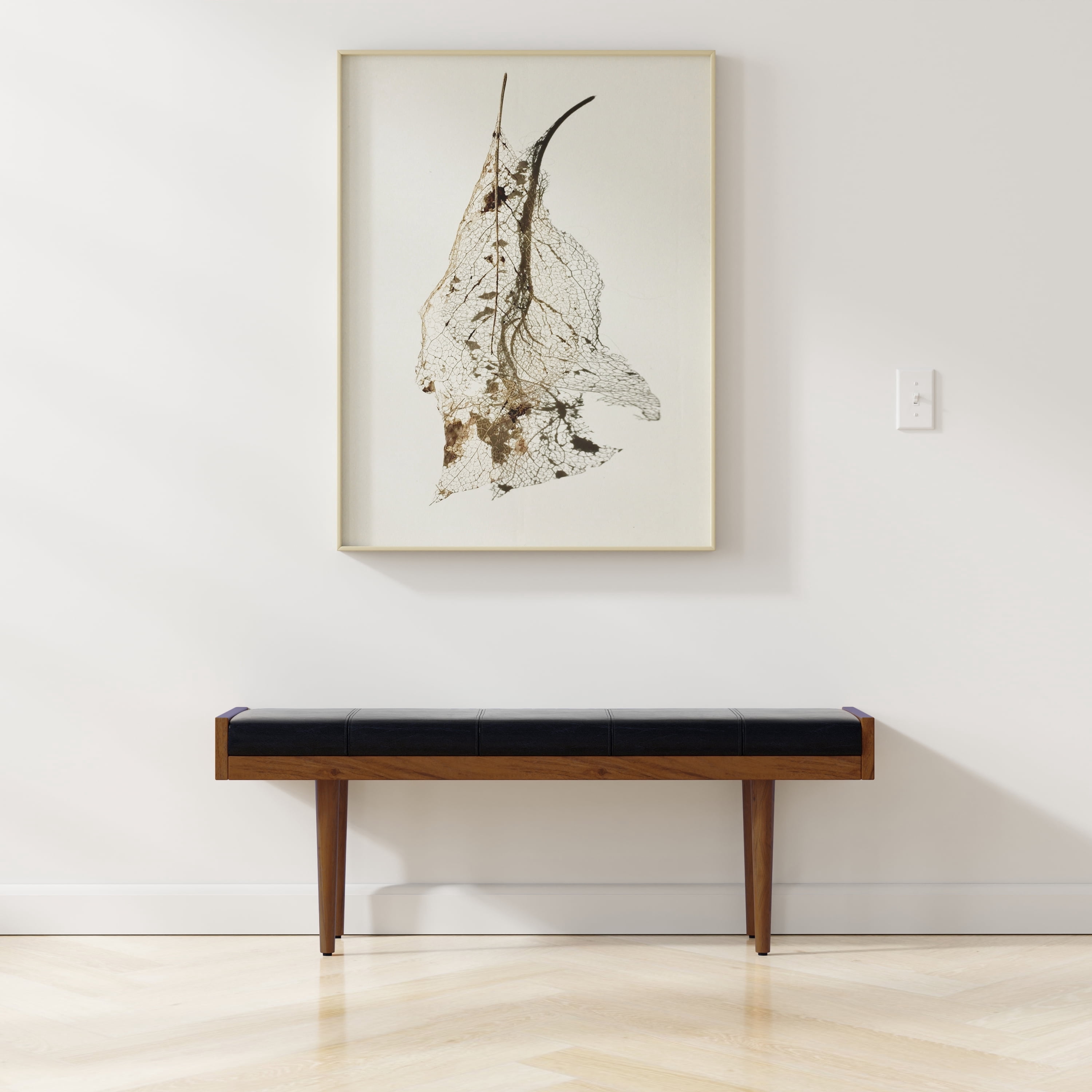Simpli Home Anya 51 inch Wide Modern Rectangle Ottoman Bench in Black ...