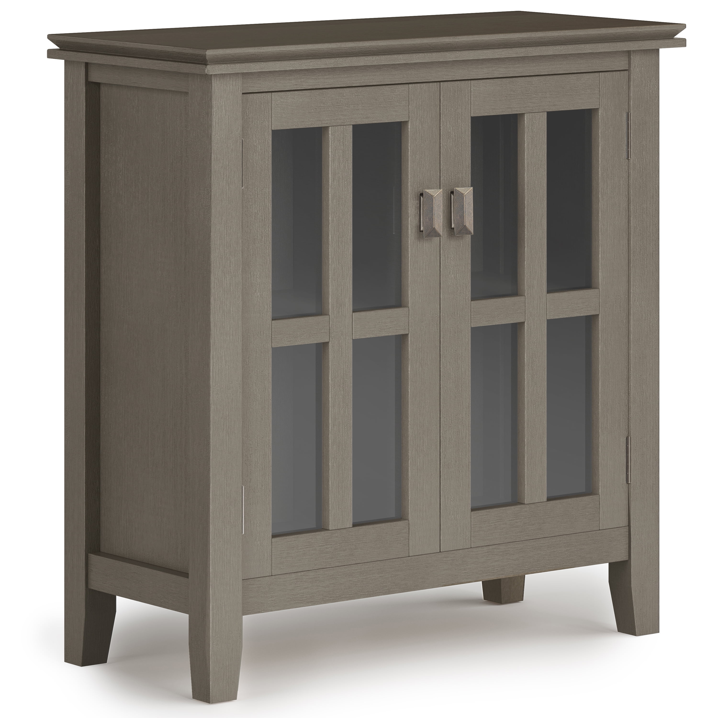 Simpli Home Artisan SOLID WOOD 30 inch Wide Contemporary Low Storage ...
