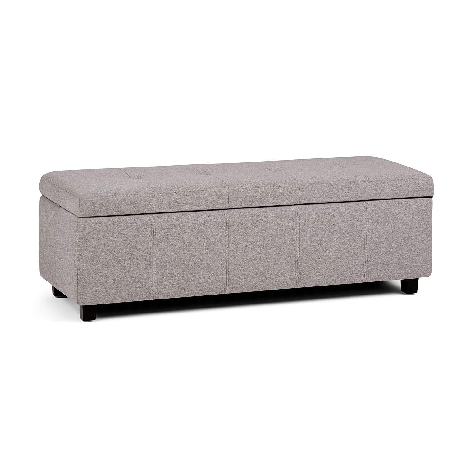 Simpli Home Castleford Large Storage Ottoman Bench - Walmart.com