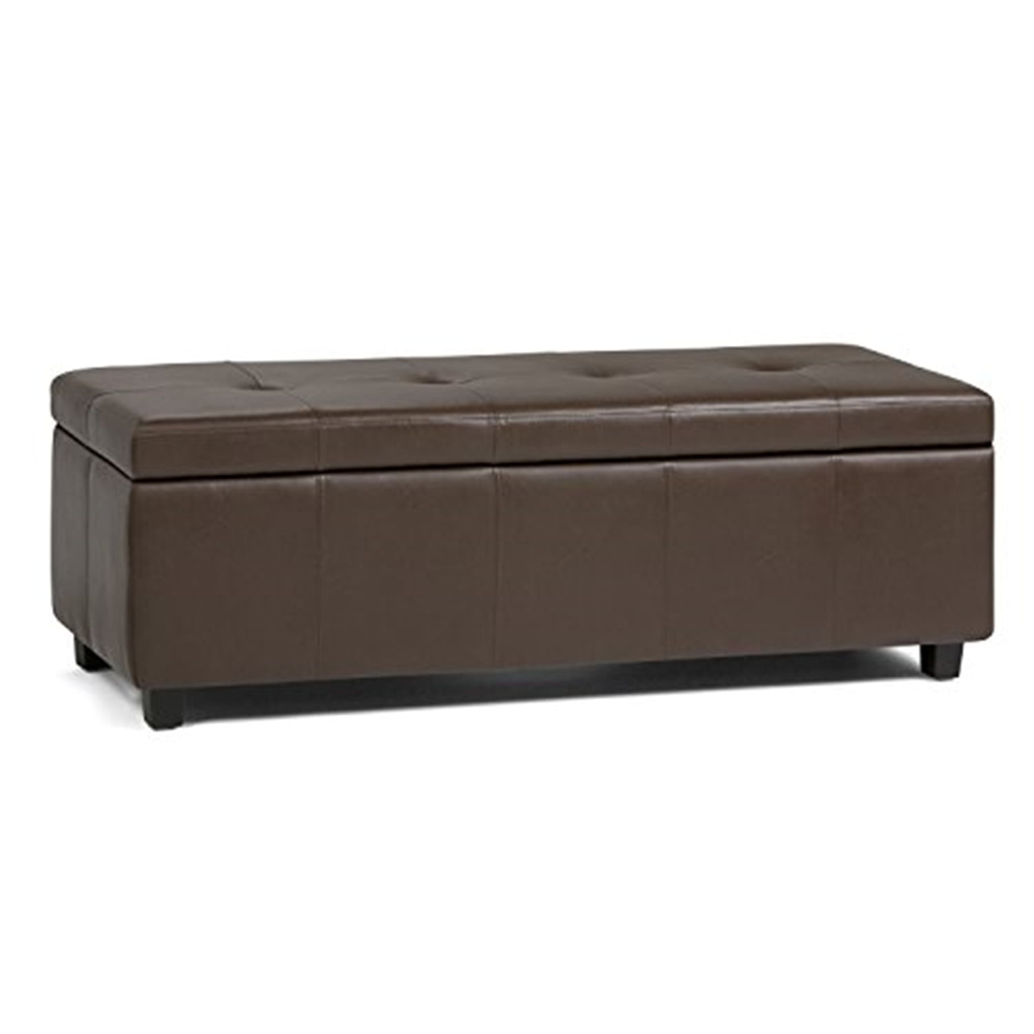 Simpli Home Castleford Large Storage Ottoman Bench - Walmart.com