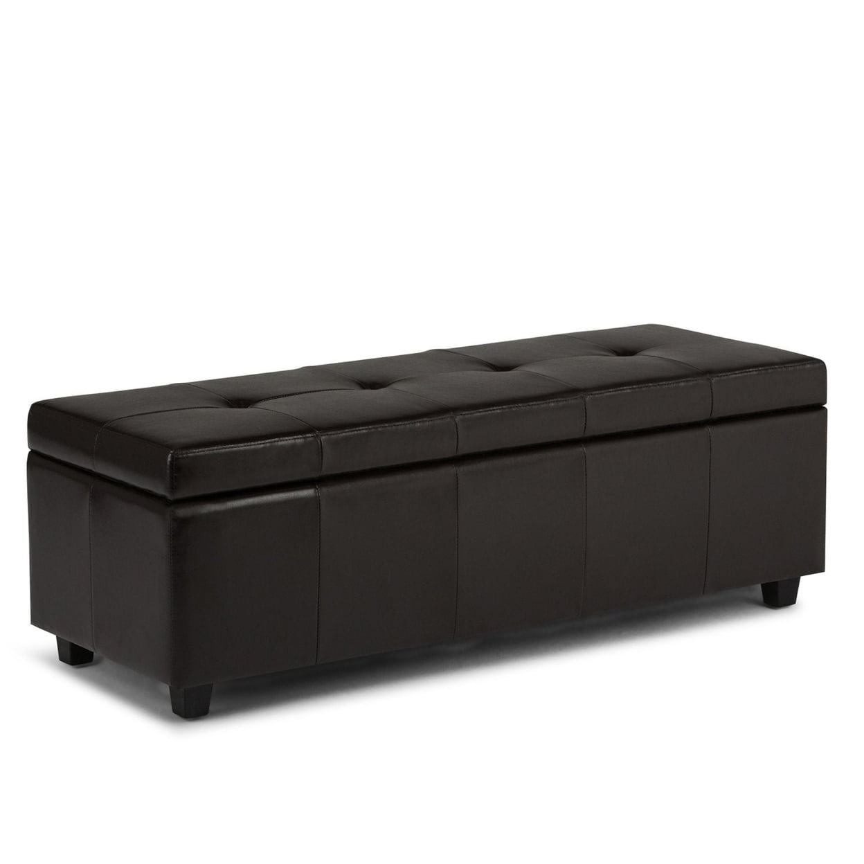 Simpli Home Castleford Large Storage Ottoman Bench - Walmart.com