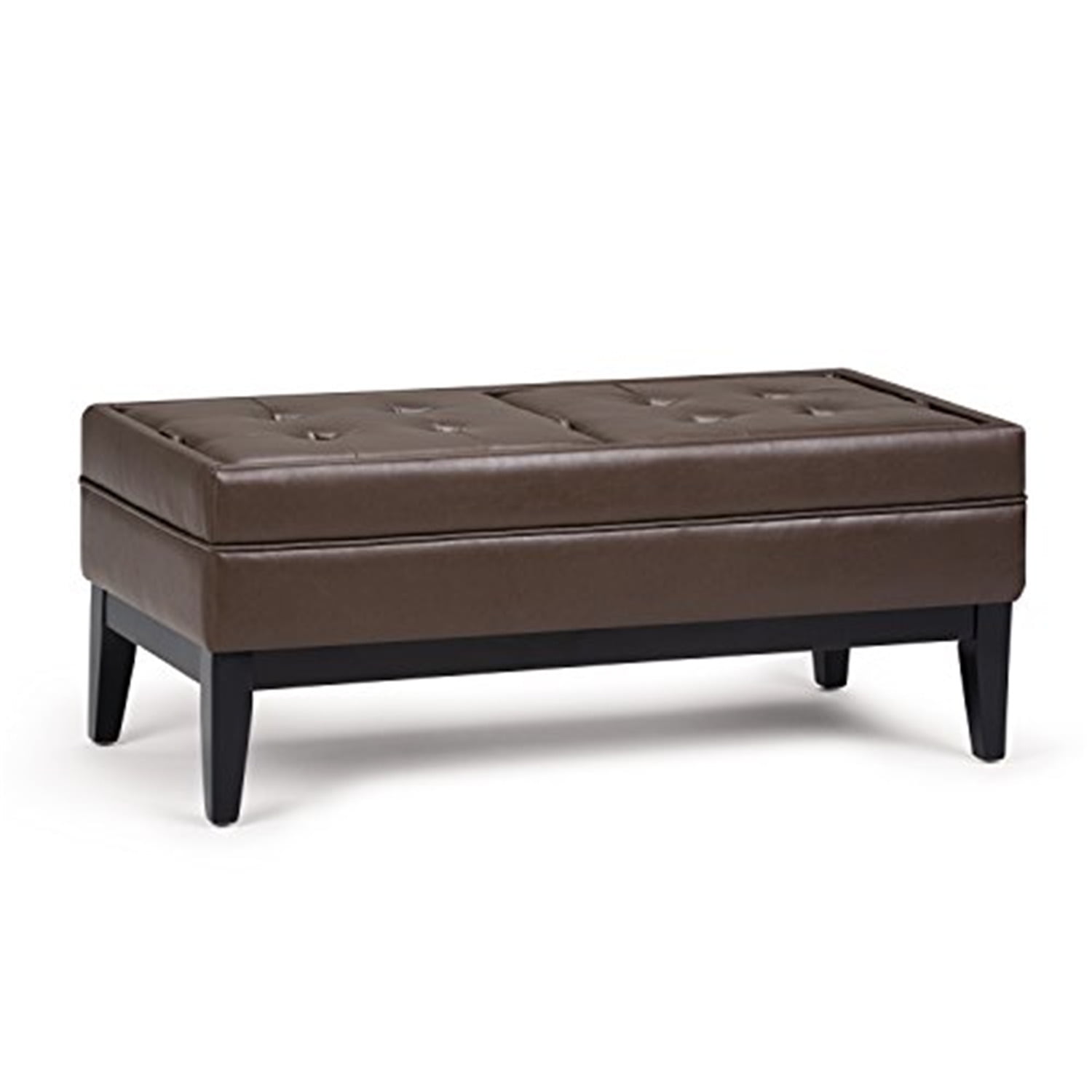 Simpli Home Castlerock Large Storage Ottoman Bench - Walmart.com