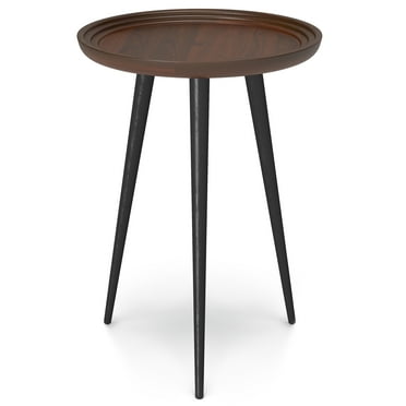 Simpli Home Breanna SOLID MANGO WOOD and Metal 16 inch Wide Round ...