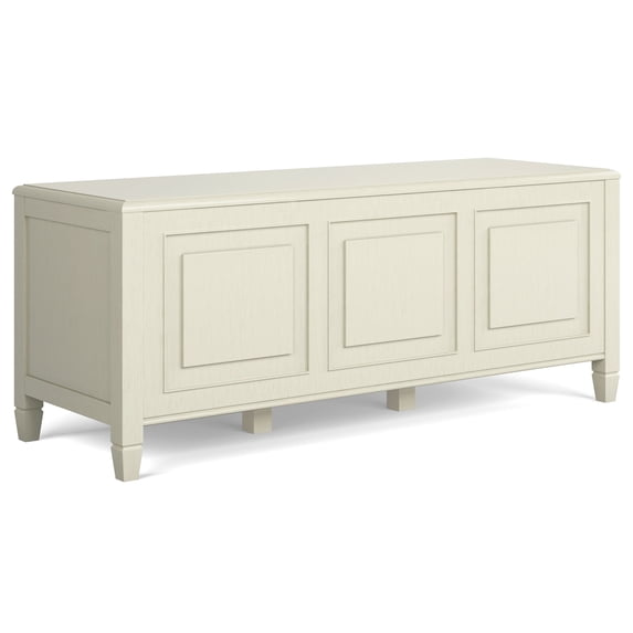 Connaught 51 inch Wide Solid Wood Traditional Storage Bench Trunk in ...