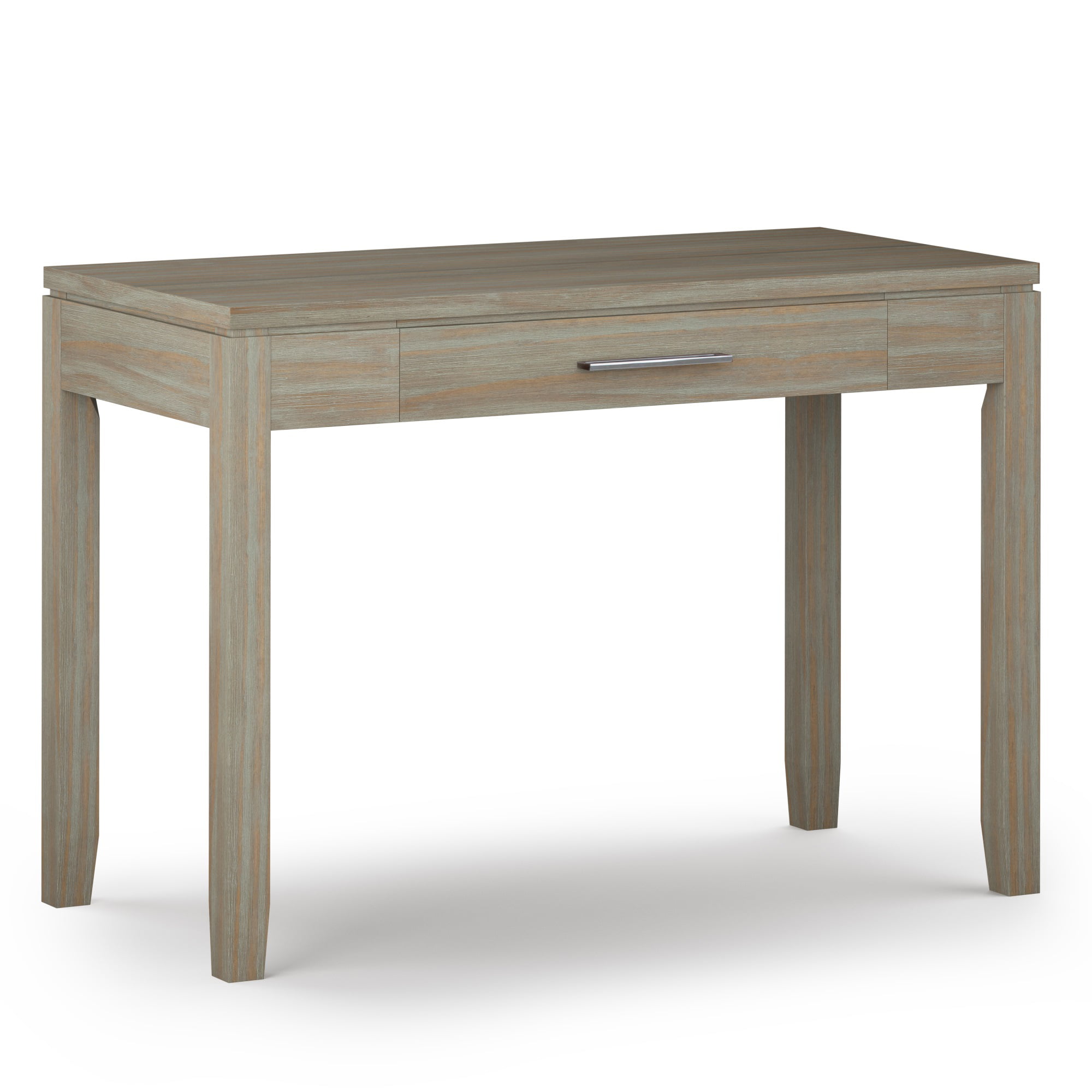Simpli Home Cosmopolitan Solidwood 42 in. Desk in Distressed Grey ...